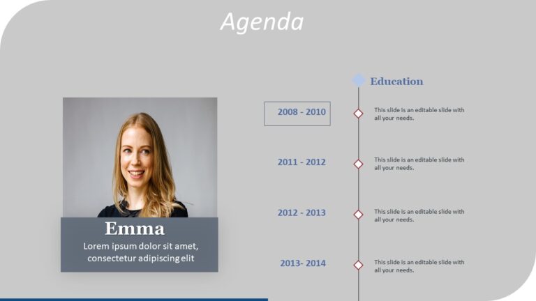 Self Introduction PowerPoint Template for Job Interviews - Impress ...