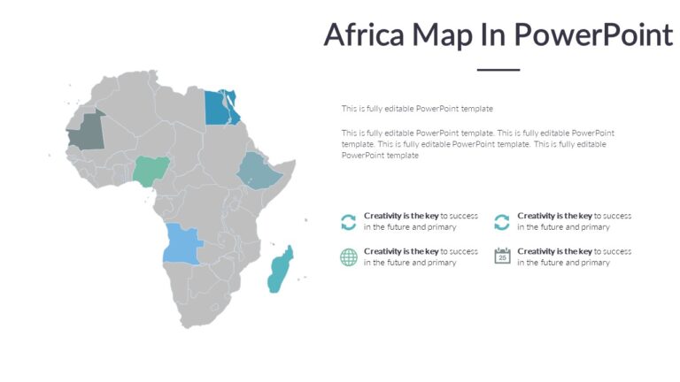 Africa Map In PowerPoint: 100% Editable PPTx