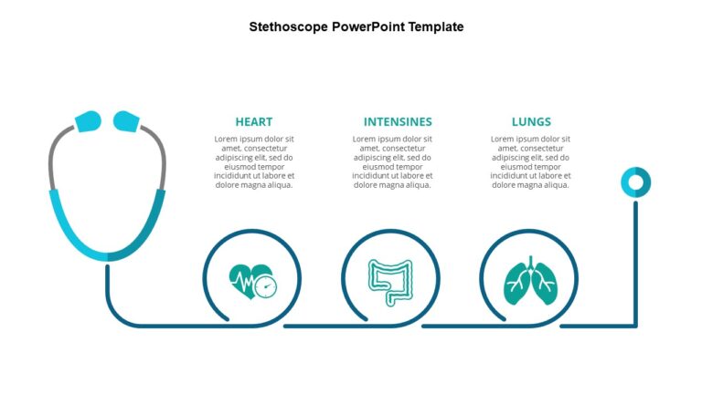 Stethoscope PowerPoint Template: 100% Editable PPTx