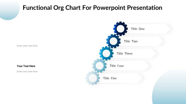 Functional Org Chart For Powerpoint Presentation: 100% Editable PPTx