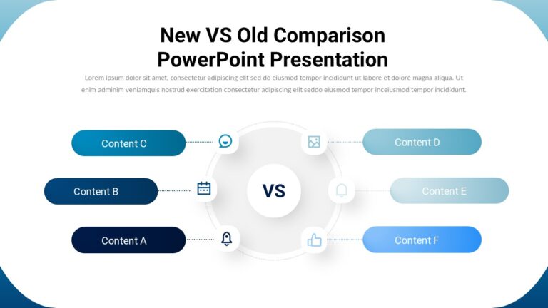 New VS Old Comparison PowerPoint Presentation: 100% Editable PPTx