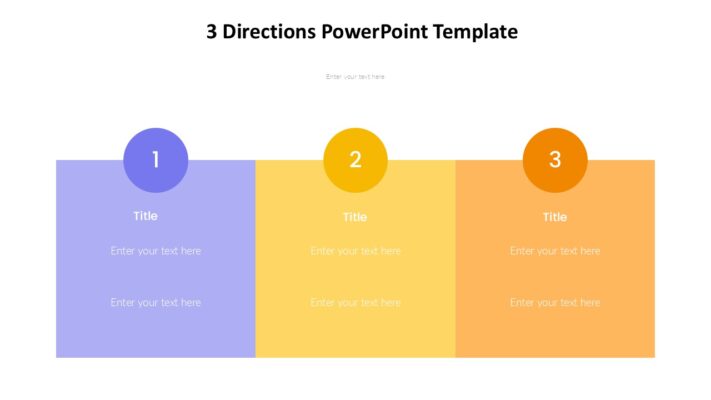 3 Directions PowerPoint Template - Slidevilla