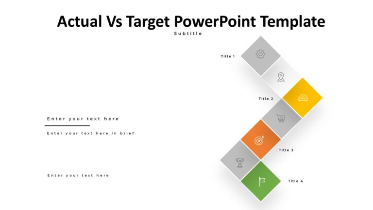 Actual Vs Target PowerPoint Template - Slidevilla