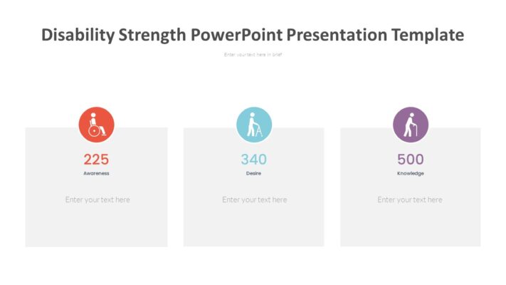 Disability Strength PowerPoint Presentation Template: 100% Editable PPTx