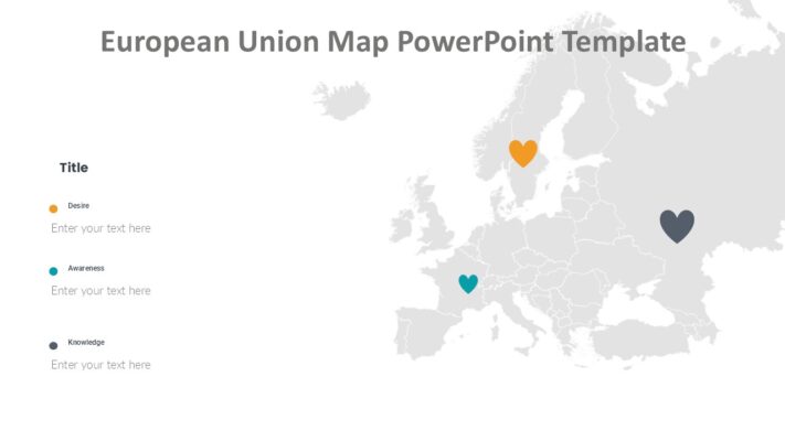 European Union Map PowerPoint Template: 100% Editable PPTx