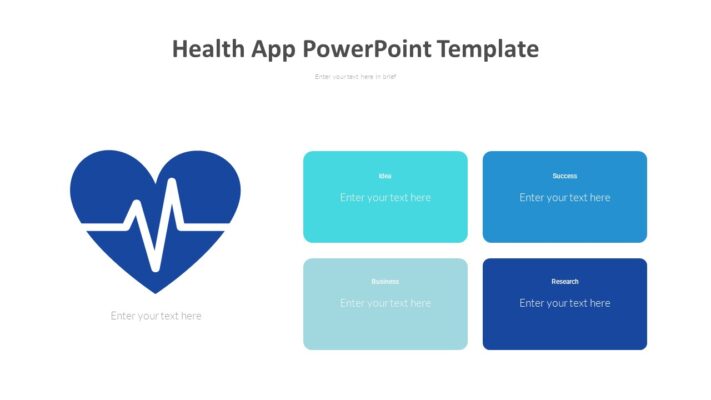 Health App PowerPoint Template: 100% Editable PPTx