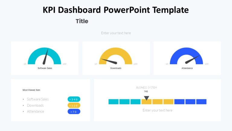 KPI Dashboard PowerPoint Template - Slidevilla