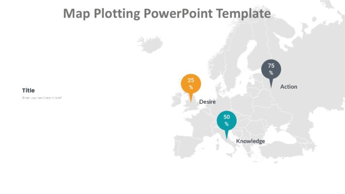 Map Plotting PowerPoint Template: 100% Editable PPTx