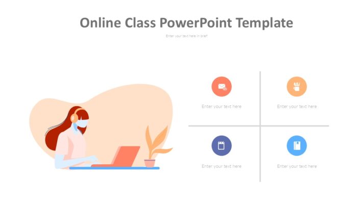 Online Class PowerPoint Template: 100% Editable PPTx