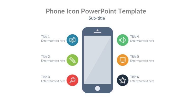 Phone Icon PowerPoint Template: 100% Editable PPTx