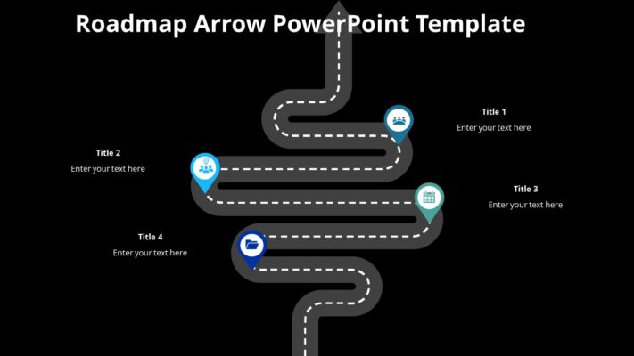 Roadmap Arrow PowerPoint Template: 100% Editable PPTx