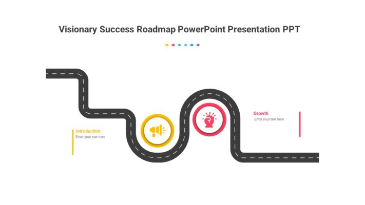 Visionary Success Roadmap PowerPoint Presentation PPT: 100% Editable PPTx