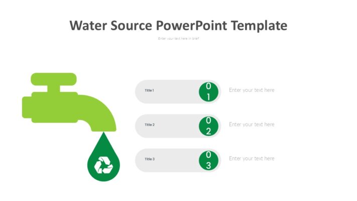 Water Source PowerPoint Template: 100% Editable PPTx