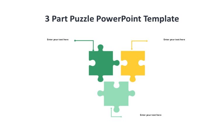 3 Part Puzzle PowerPoint Template - Slidevilla