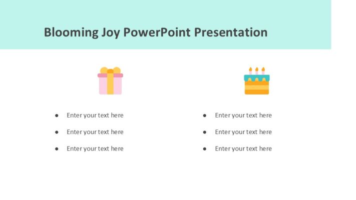 Blooming Joy PowerPoint Presentation: 100% Editable PPTx