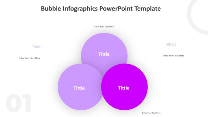 Bubble Infographics PowerPoint Template: 100% Editable PPTx