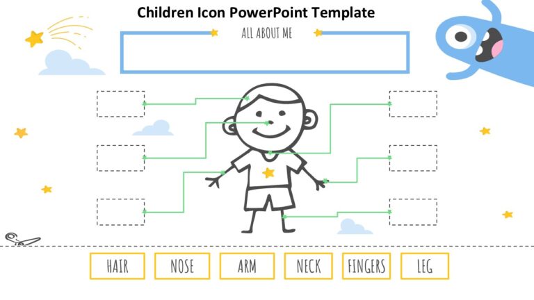 Children Icon PowerPoint Template - Slidevilla
