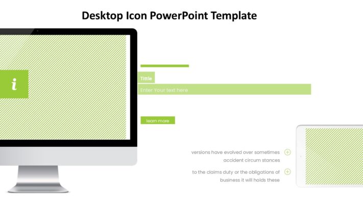 Desktop Icon PowerPoint Template: 100% Editable PPTx