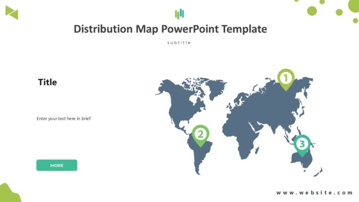Distribution Map PowerPoint Template - Slidevilla