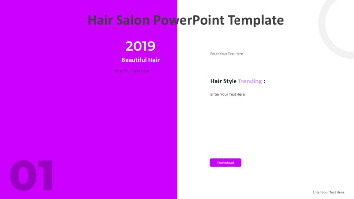 Hair Salon PowerPoint Template: 100% Editable PPTx