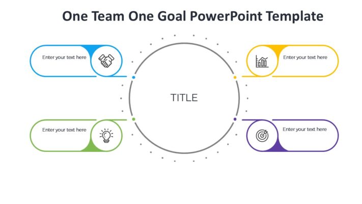 One Team One Goal PowerPoint Template: 100% Editable PPTx