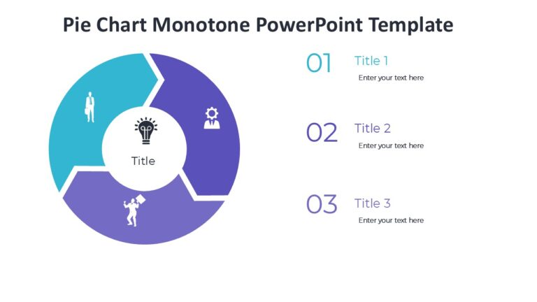 Pie Chart Monotone PowerPoint Template - Slidevilla Pie Chart Monotone PowerPoint Template - Slidevilla