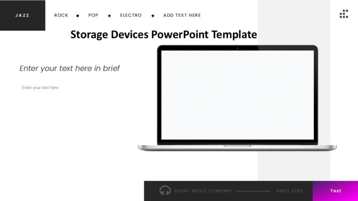 Storage Devices PowerPoint Template: 100% Editable PPTx