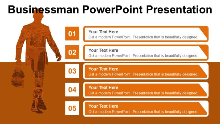 Businessman PowerPoint Presentation: 100% Editable PPTx