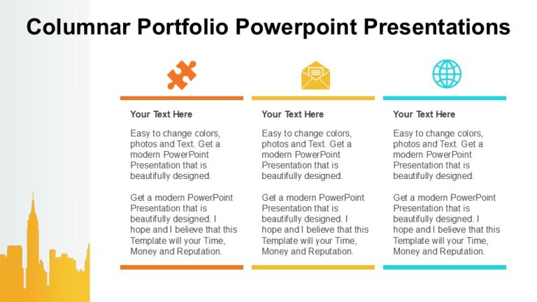 Columnar Portfolio Powerpoint Presentations - Slidevilla