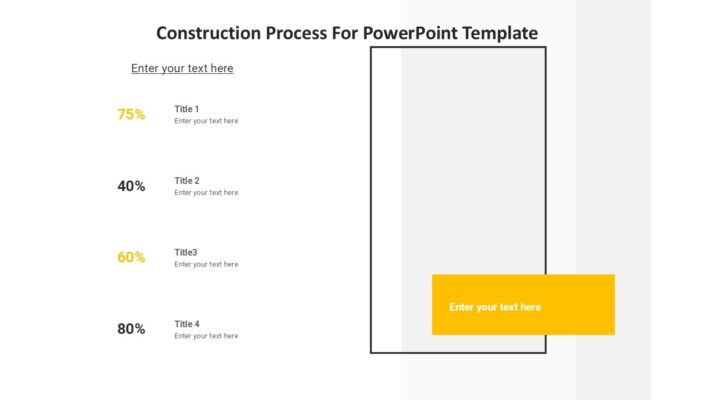 Construction Process For PowerPoint Template: 100% Editable PPTx