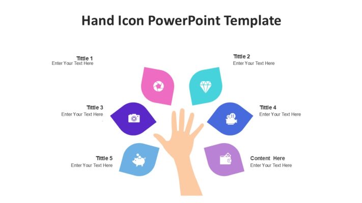 Hand Icon PowerPoint Template: 100% Editable PPTx