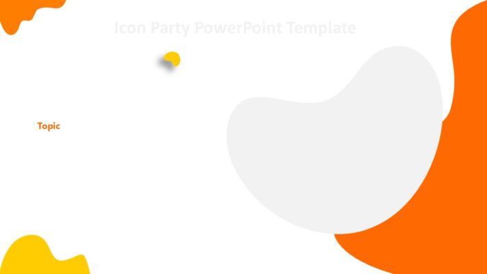 Icon Party PowerPoint Template: 100% Editable PPTx