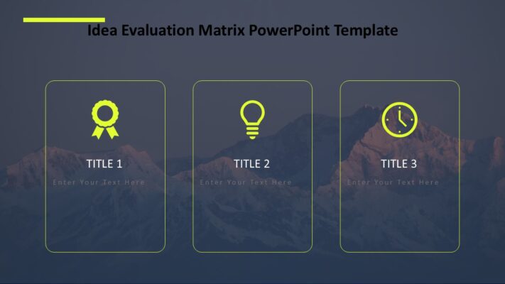 Idea Evaluation Matrix PowerPoint Template - Slidevilla