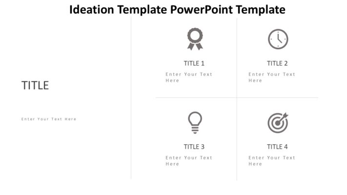 Ideation Template PowerPoint Template: 100% Editable PPTx