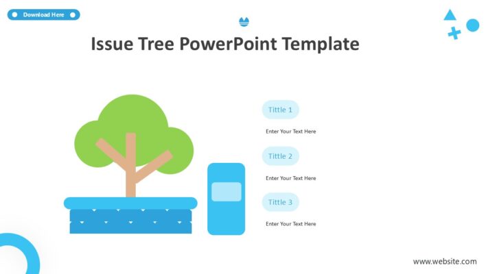 Issue Tree PowerPoint Template: 100% Editable PPTx