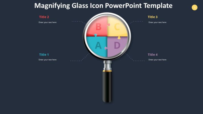Magnifying Glass Icon PowerPoint Template - Slidevilla