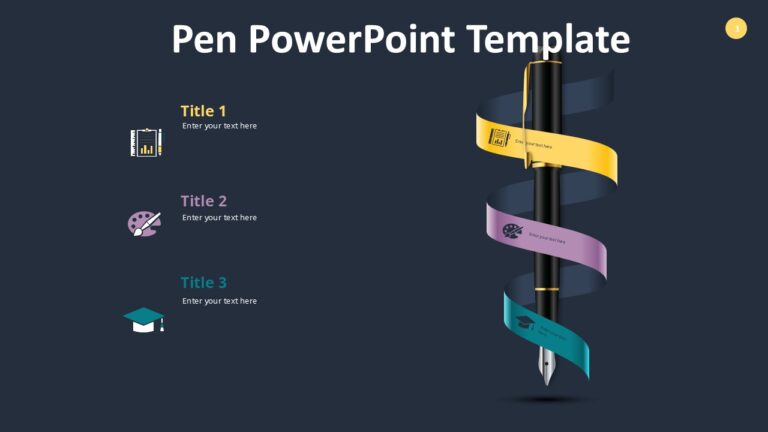 Pen PowerPoint Template - Slidevilla
