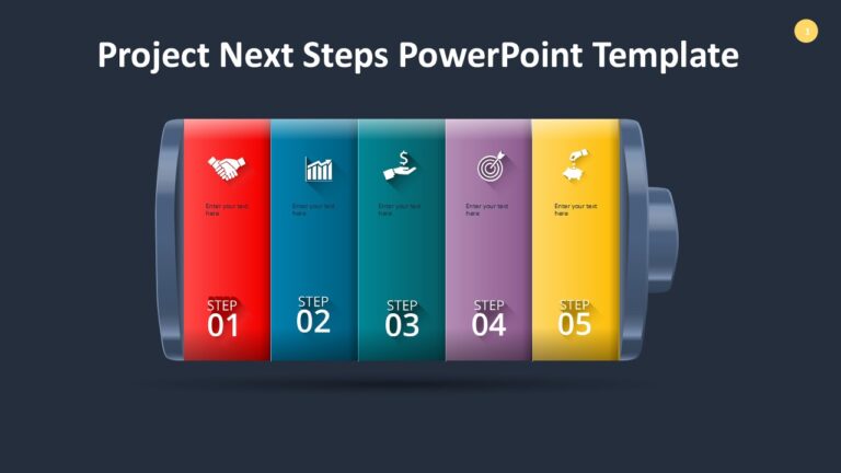 Project Next Steps PowerPoint Template - Slidevilla