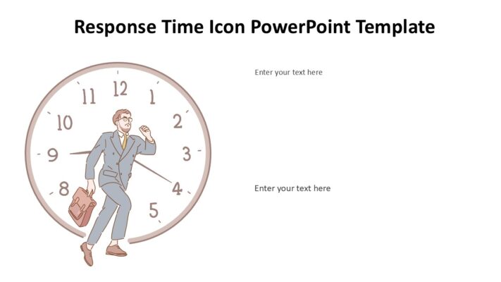 Response Time Icon PowerPoint Template: 100% Editable PPTx