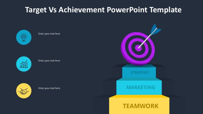 Target Vs Achievement PowerPoint Template: 100% Editable PPTx