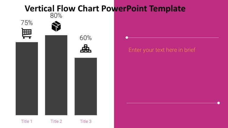Vertical Flow Chart PowerPoint Template: 100% Editable PPTx