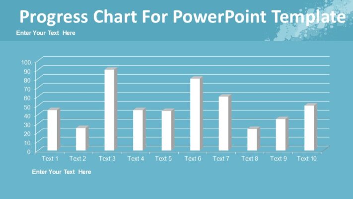 Progress Chart For PowerPoint Template - Slidevilla