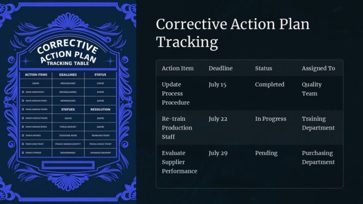 Corrective Action Plan Tracking PowerPoint Presentation - Slidevilla