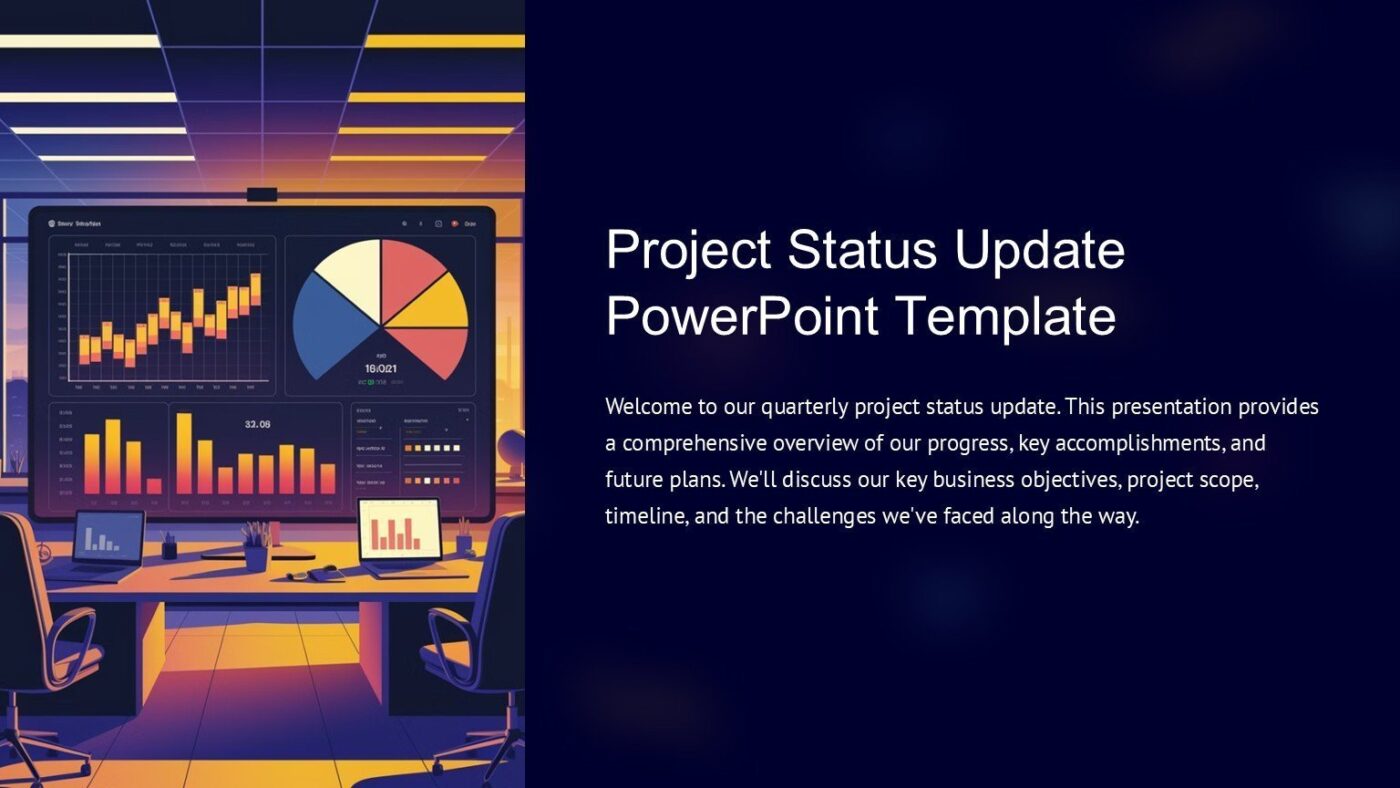 Project Status Update PowerPoint Template: 100% Editable PPTx