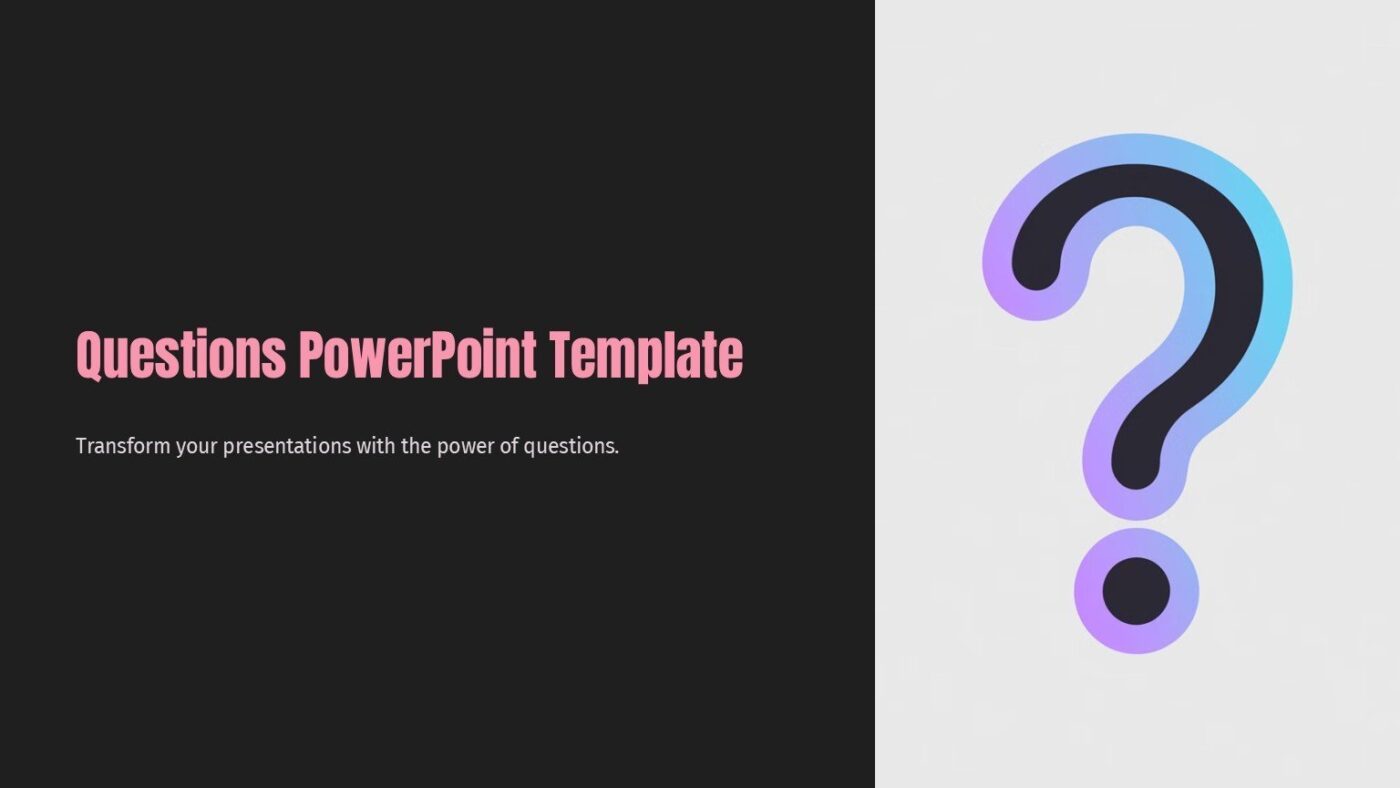 Questions PowerPoint Template - Slidevilla