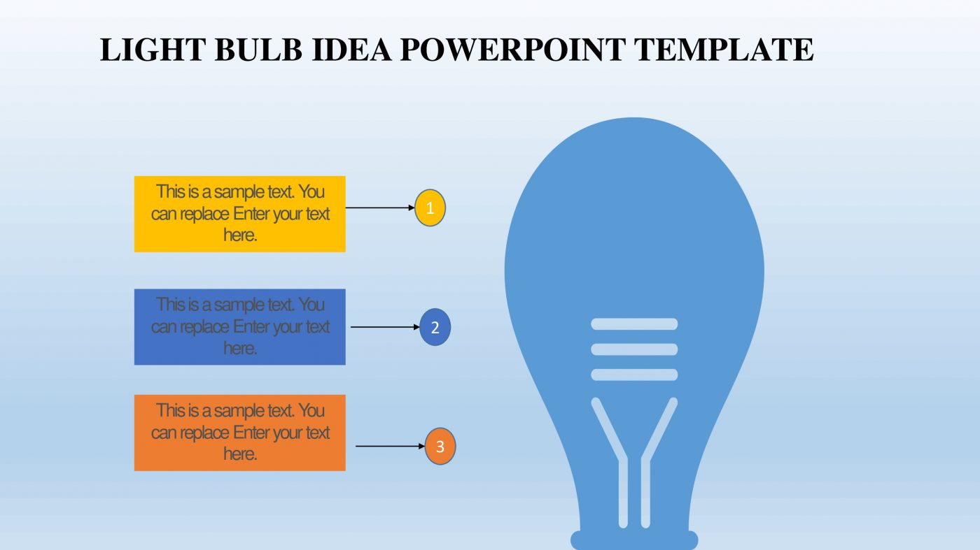 Light Bulb Idea PowerPoint Template - Slidevilla