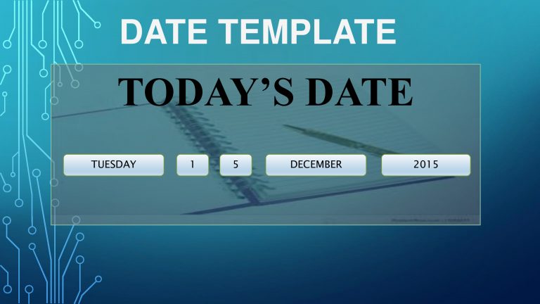 Date powerpoint template - Slidevilla