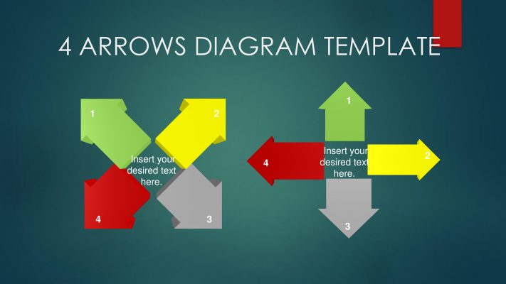 Four Arrows Diagram PowerPoint template - Slidevilla