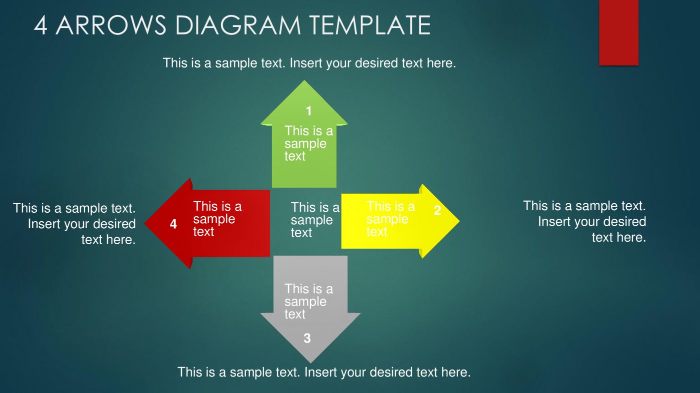 Four Arrows Diagram PowerPoint template - Slidevilla