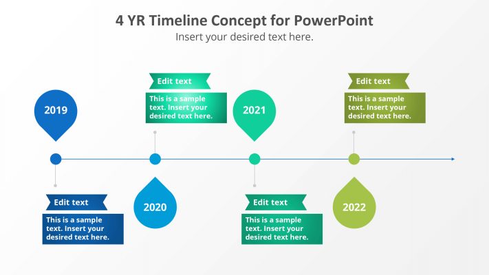 4 Years Timeline template for PowerPoint - Slidevilla